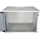 LANDE NETBOX SOHO WALL RACK CABINET 7U, 400d, with glass door, grey ...