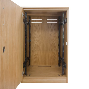 CANFORD ES4196618/O PREMIUM RACK CABINET 18U, 600 wide, 600 deep, Oak