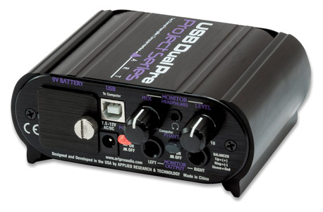 ART USB DUAL PRE PREAMP Dual 6.35mm jack/XLR inputs, USB type B output ...
