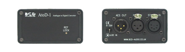 BCD ATOD-1 ANALOGUE TO DIGITAL CONVERTER Stereo, line level in ...