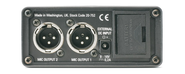 CANFORD PHANTOM POWER SUPPLY P48, 2 channel, PP3 battery powered