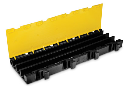 DEFENDER 3 2D M CABLE PROTECTOR 3-channel, straight, 1000 x 330mm, yellow