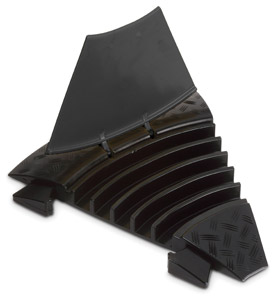 DEFENDER MIDI C BLK CABLE PROTECTOR 5-channel, 45-degree curve, black