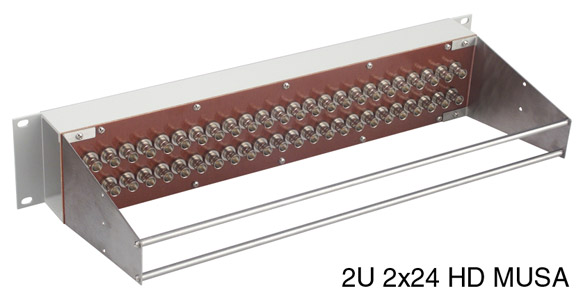 CANFORD MUSA 3G HD PATCH PANEL 2U 2x24 MUSA 3G HD, black