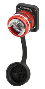 NEUTRIK FIBERFOX NO4M4DW-FX EXPANDED BEAM PANEL CONNECTOR Four channel ...