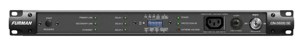 FURMAN CN-3600S-E POWER CONDITIONER 16A, 8 outlets, power on/off sequencing