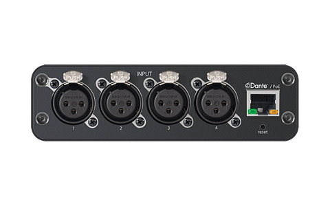 SHURE ANI4IN AUDIO NETWORK INTERFACE 4x mic/line in, Dante out, XLR input