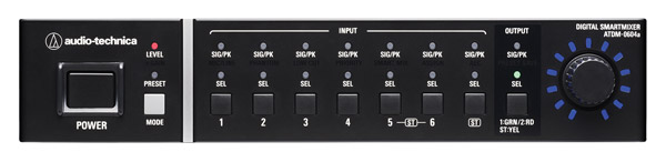 AUDIO-TECHNICA ATDM-0604A DIGITAL SMARTMIXER AUTOMATIC MIXER Stereo, 6-channel, IP control