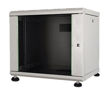 LANDE PROLINE PR16U6045-BL WALL RACK CABINET 16U, 450d, with glass door, black