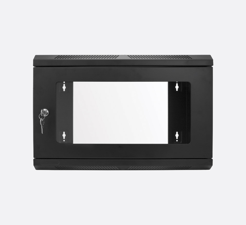 CANFORD ES4022509/B-P WALL RACK CABINET 9U, 250d, with glass door, black