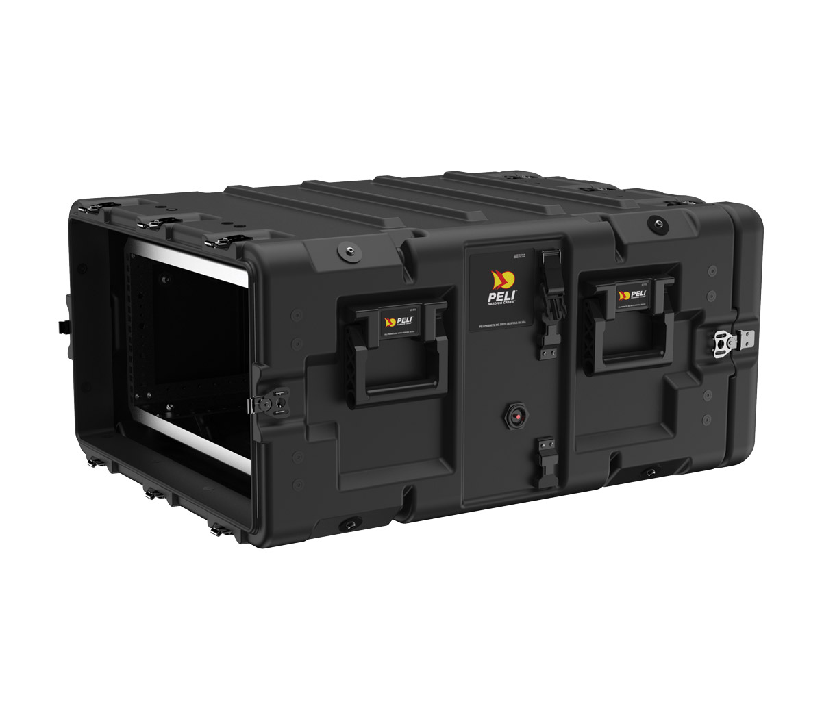 PELI SUPER-V-5U RACK CASE 5U, 610mm rack depth, rear-edge castors, 6x ...