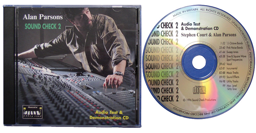 SOUNDCHECK 2 TEST AND DEMONSTRATION CD Alan Parsons