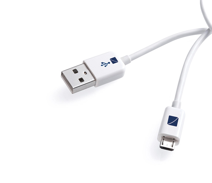 TRAVEL BLUE USB CABLE 2.0, Type A male - Type B-micro male, 1 metre