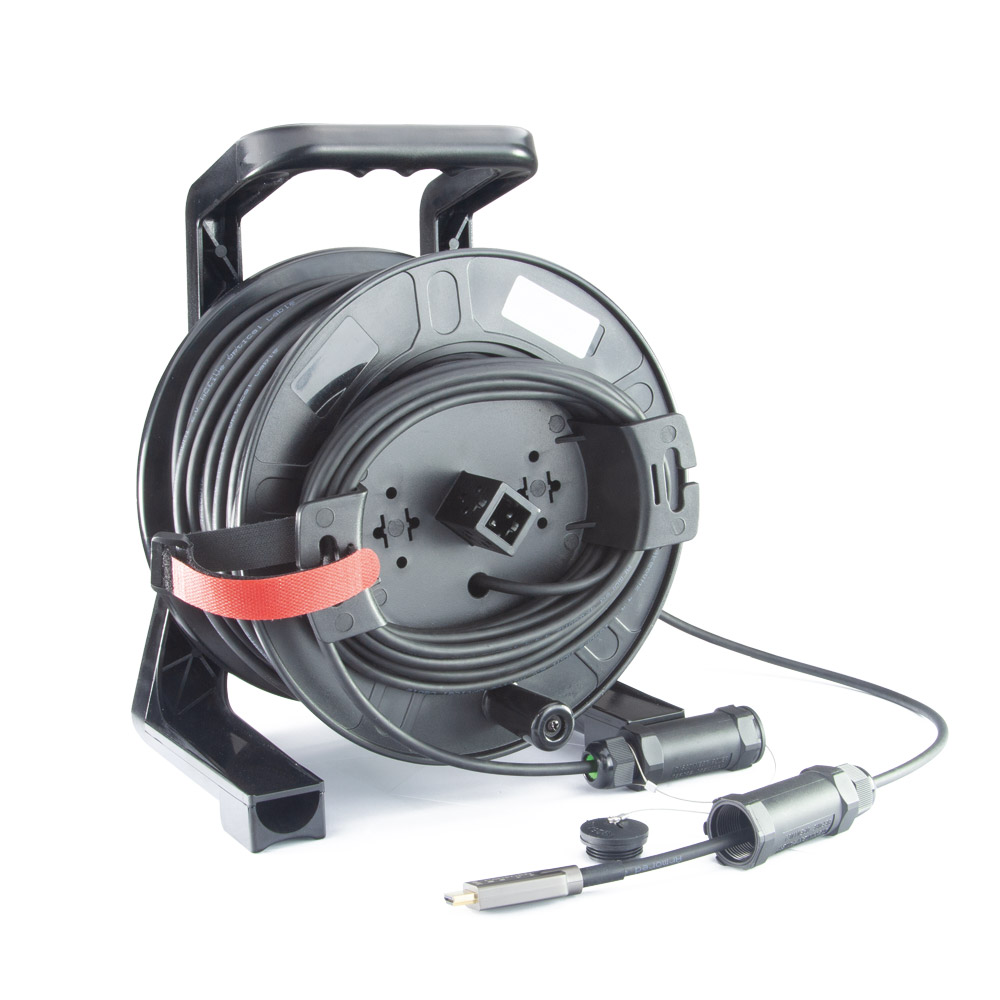 CANFORD AO-HD-A50D Active optical HDMI cable, armoured, deployable, 50m ...