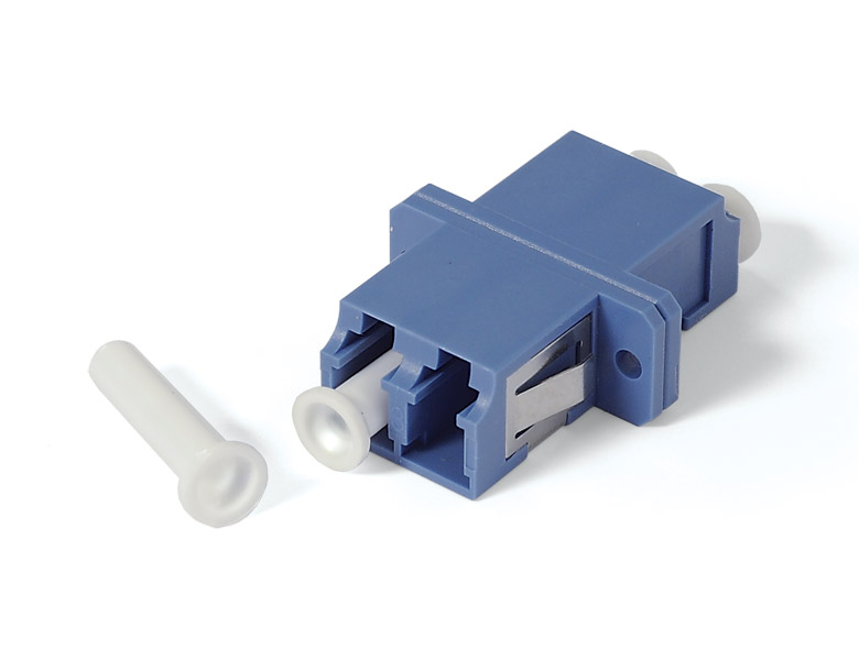 LC SM DUPLEX PANEL COUPLER (also fits SC simplex panel cutout)