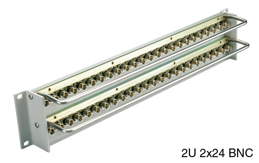 CANFORD BNC 3G HD TERMINATION PANEL 2U Angled 2x20 BNC HD 75 ohm, grey