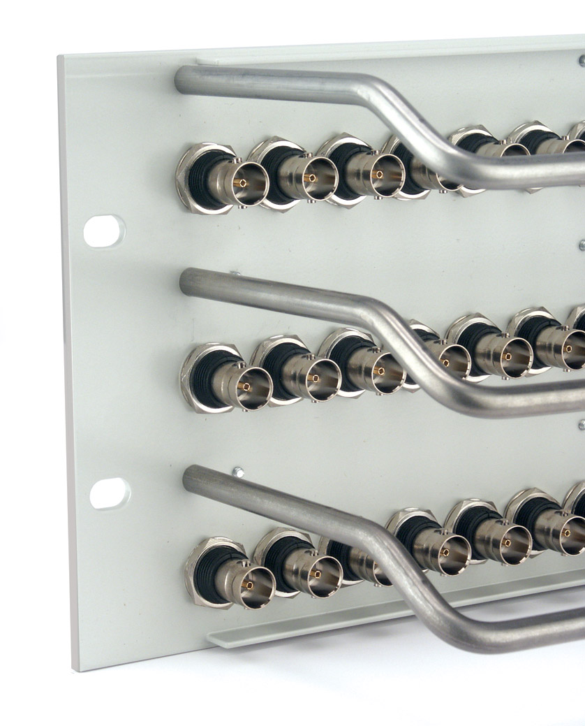 CANFORD BNC TERMINATION PANEL 3U, 3X12, 3G, 75 ohm, grey