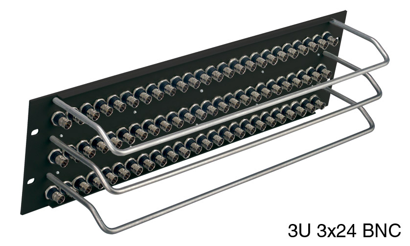 CANFORD BNC TERMINATION PANEL 3U, 3X24, 3G, 75 ohm, black
