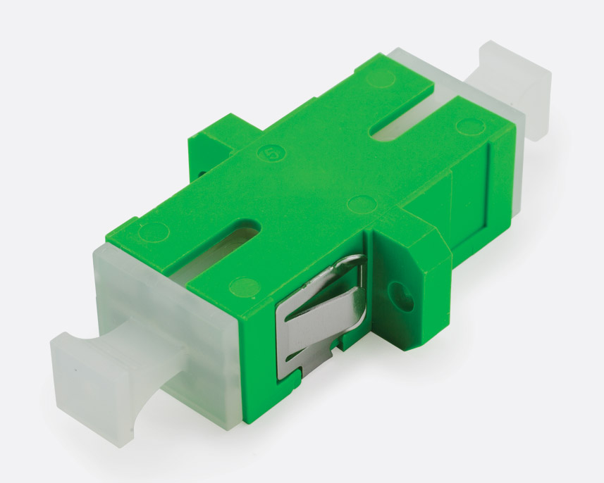 SENKO FIBRE OPTIC SC APC SM SIMPLEX FEEDTHROUGH COUPLER Green SENKO FIBRE OPTIC SC APC SM SIMPLEX FEEDTHROUGH COUPLER Green