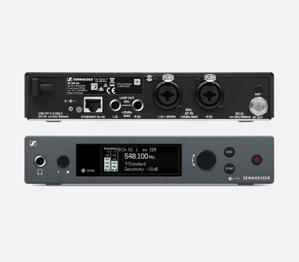 SENNHEISER EW IEM G4-TWIN IN EAR MONITOR SYSTEM 1x fixed Tx, 2x ...