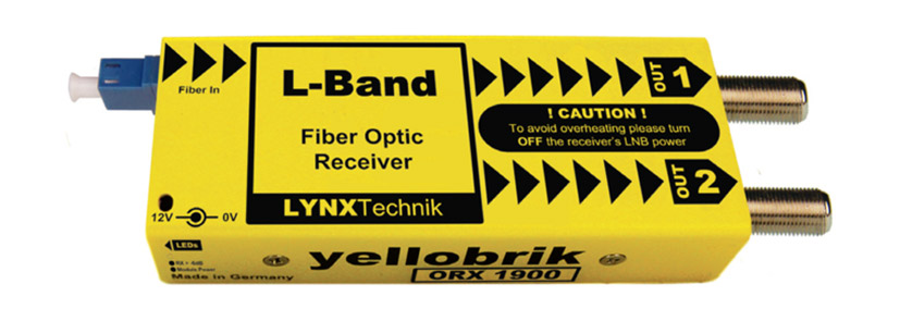 LYNX YELLOBRIK ORX 1900 FIBRE OPTIC RECEIVER, EXTENDED L-BAND