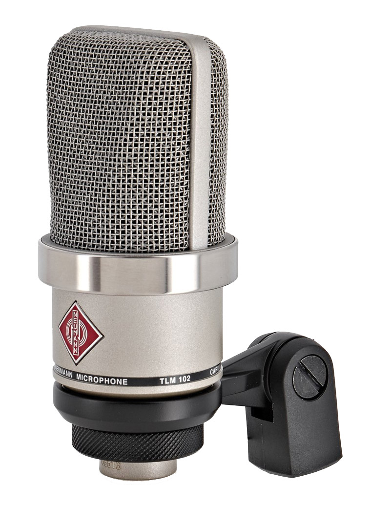 NEUMANN TLM 102 MICROPHONE Large diaphragm condenser, cardioid, with SG 2 mount, nickel