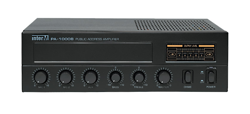 INTER-M PA-1000B MIXER AMPLIFIER 30W/4-8, 100V