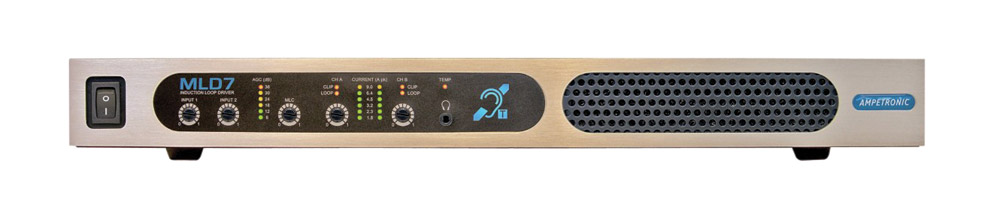 AMPETRONIC MLD7 INDUCTION LOOP DRIVER Multiloop, 2x 6.4A RMS, for areas ...