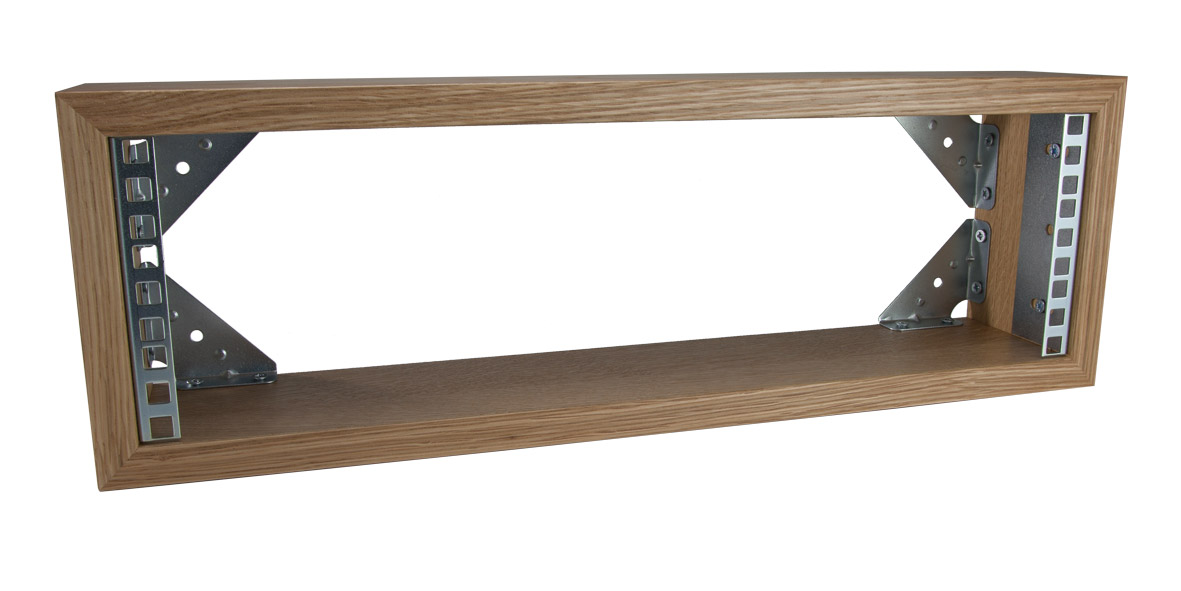 CANFORD ES4141003/O AV WALL RACK 3U, 100mm deep, Oak