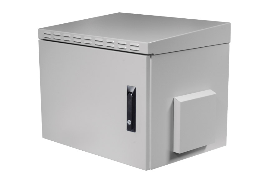 LANDE ES4554512/G-L WALL RACK CABINET IP55, 12U, 450d, with steel door ...