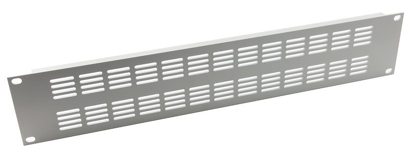 CANFORD RACKVENT Rack ventilation panel 2U, aluminium, slotted, grey ...