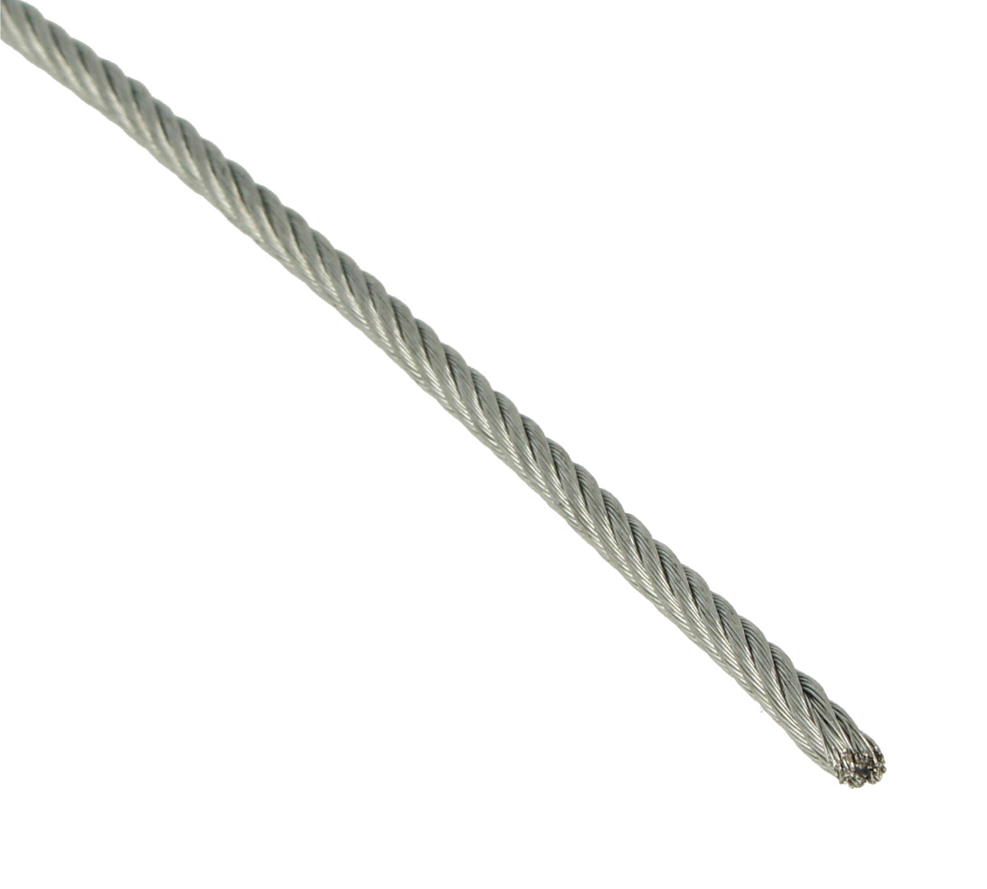 DOUGHTY T40500 GALVANISED WIRE ROPE Flexible, 2mm, silver