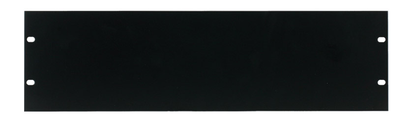 CANFORD RACK PANEL BLANK, FULL WIDTH 3U Flat aluminium, black painted