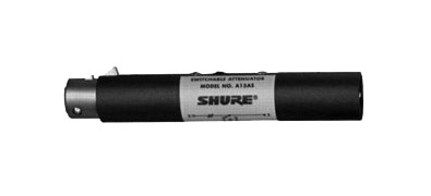 SHURE A15AS ATTENUATOR Microphone, 15/20/25db
