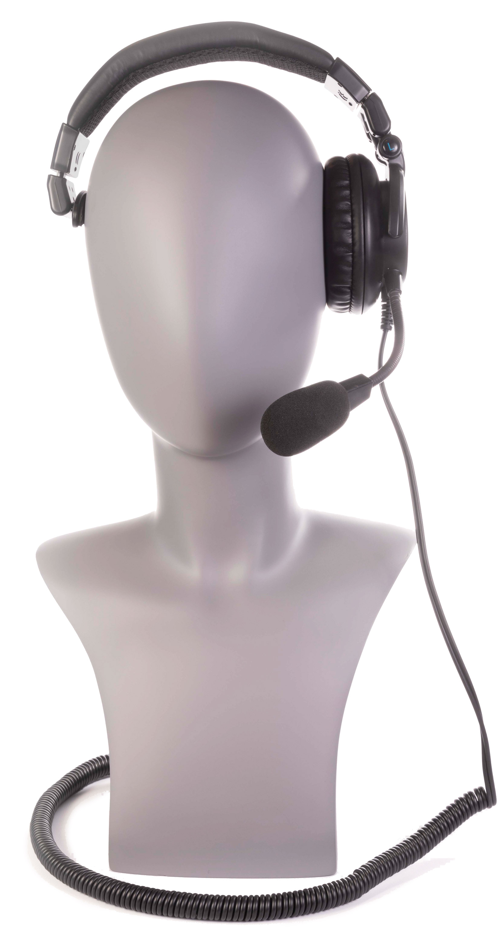 GREEN-GO HS200S HEADSET Single ear, 200ohm, 150ohm mic, 1-3m coiled ...