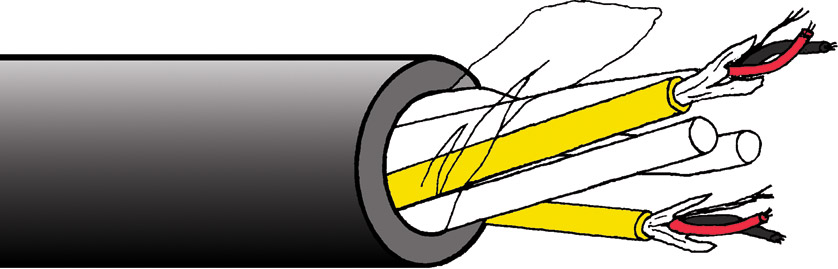 CANFORD FSJ-LFH CABLE 8 pair, Eca, black