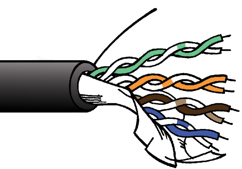 CANFORD CAT5E-F CABLE Black