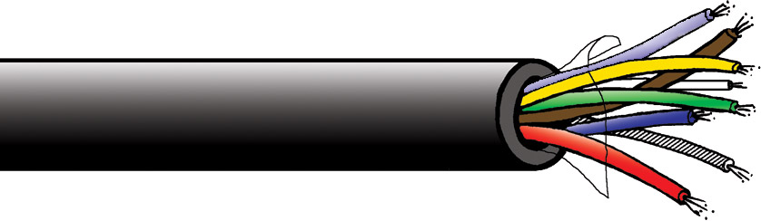 CANFORD MCU-HD CABLE 36 core (DEF-STAN 16-2-36A), Black