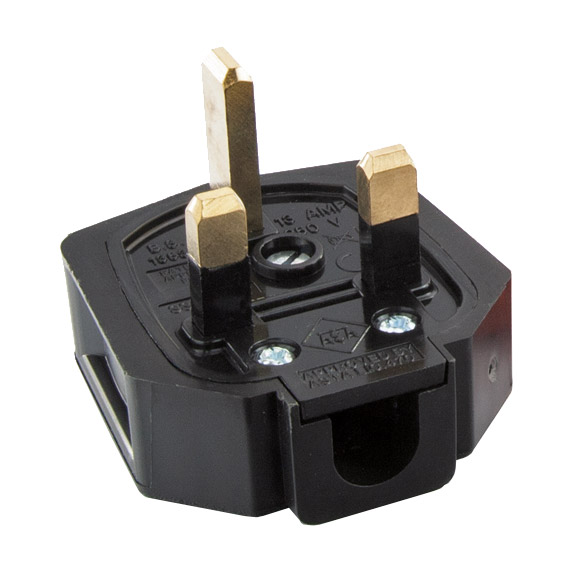 DURAPLUG PF133BLK UK MAINS PLUG 13A fused, black