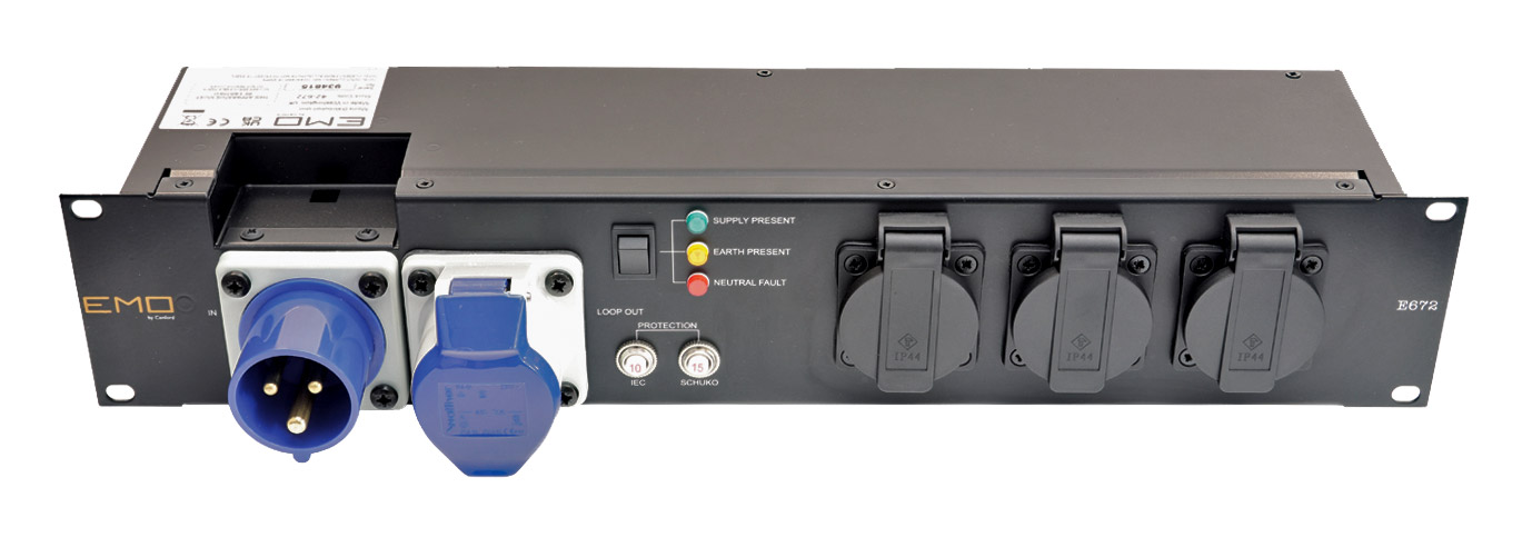 EMO E672 POWER DISTRIBUTION PANEL - Schuko sockets