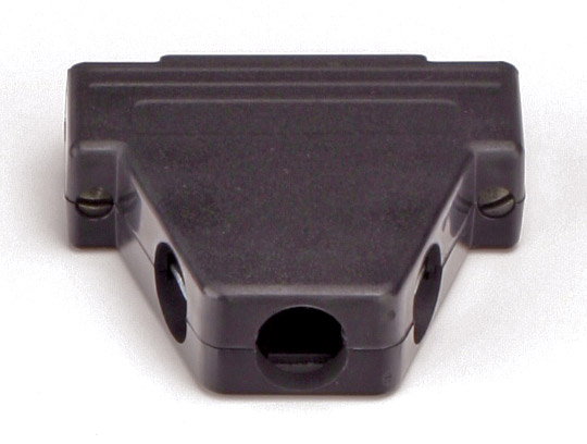 D-SUB 25 pin plastic cover, triple entry
