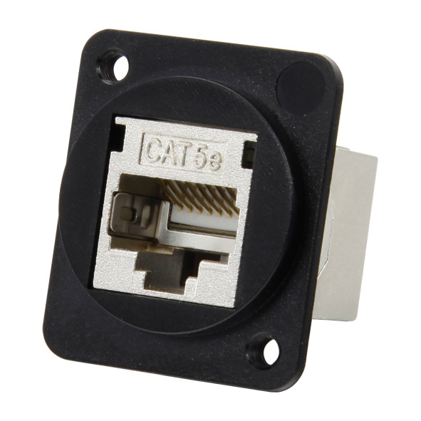 TUK D-SERIES KEYSTONE RJ45 BACK-TO-BACK COUPLER Cat5E, shielded metal body