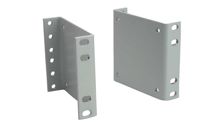 CANFORD RACKBRACKET RECESS BRACKET 1U, 100mm recess, black (pair)