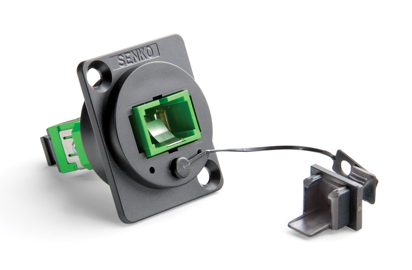 SENKO FIBRE OPTIC SC APC SM FEEDTHROUGH COUPLER, 'Universal' mounting ...