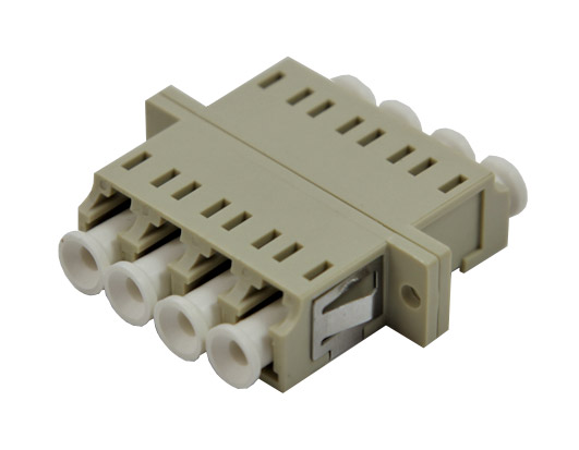 LC MM QUAD PANEL COUPLER (also fits SC duplex panel cutout)