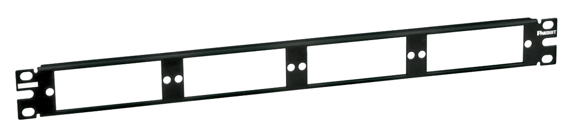 PANDUIT OPTICOM CFAPPBL1 Adapter Panel 1U, accepts 4 connector plates ...