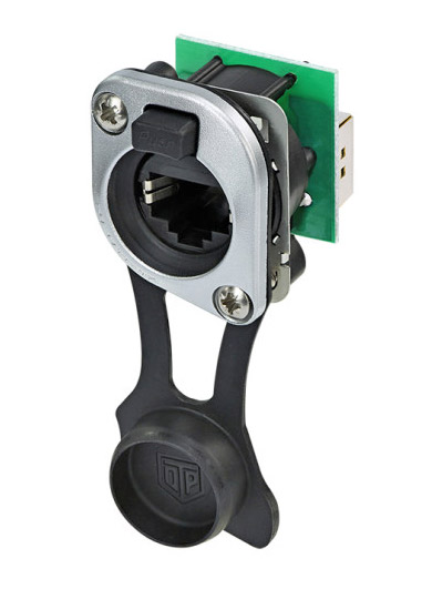 NEUTRIK NE8FDP-TOP ETHERCON Panel mounting, shielded, back-to-back ...