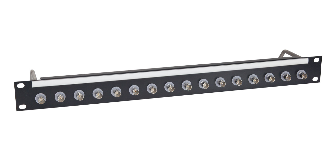 CANFORD ECONOMY BNC TERMINATION PANEL 1U, 1x16, 12G 4K, black