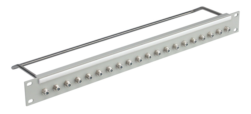 CANFORD F TYPE TERMINATION PANEL 1U 1x20, 75 ohm, grey