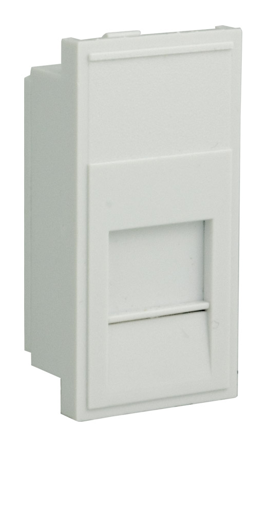 RPP EASYCLIP MODULE DE390 RJ45 Cat6, keystone style, half module, white